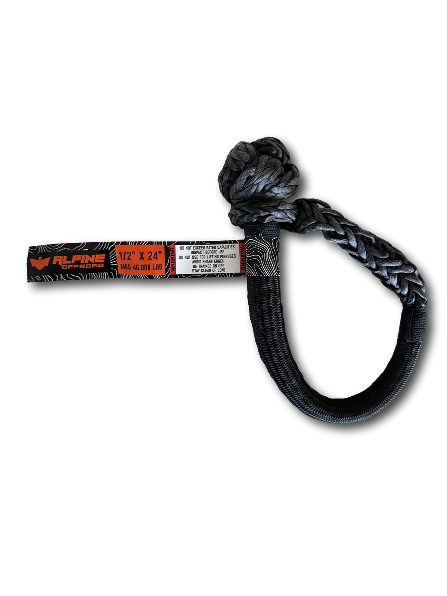 46,000 lbs Synthetic Soft Shackle with Storage bag – Alpine Offroad