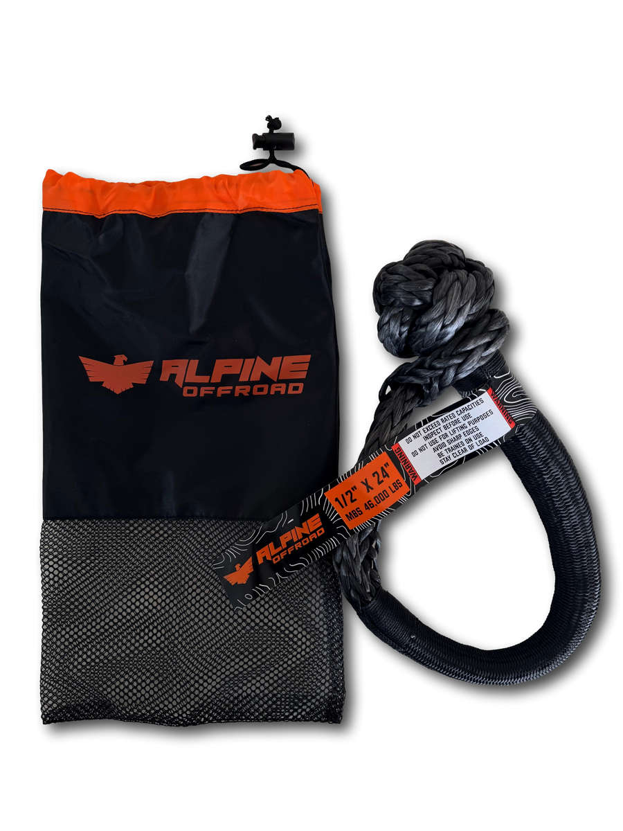 46,000 lbs Synthetic Soft Shackle with Storage bag – Alpine Offroad