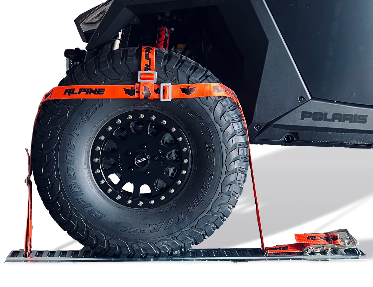 TIRE NETS- ORANGE (4 STRAPS) – Alpine Offroad